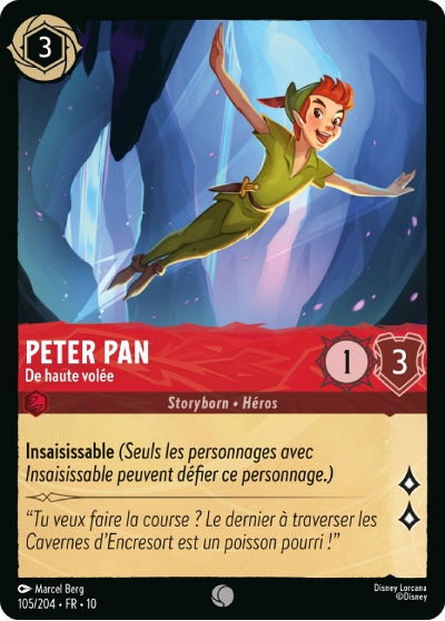 Peter Pan - De haute volée (Peter Pan - High Flyer) - Carte Lorcana ...